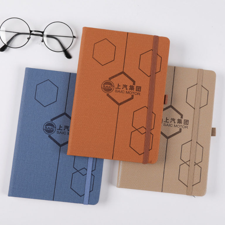 A5 PU lined notebook with band WN1102 - PU leather notebook supplier in ...