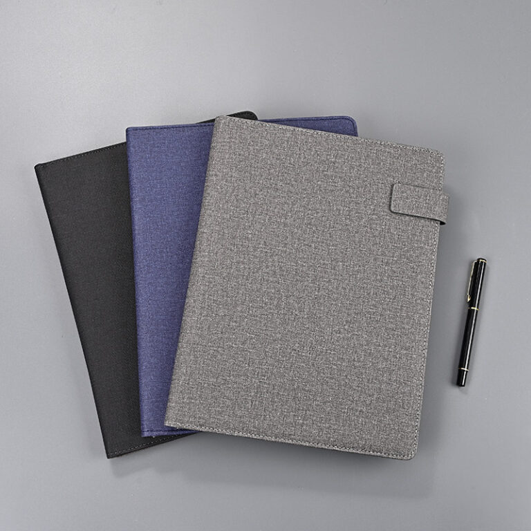 A4 Fabric PU leather Folder – Custom & Wholesale