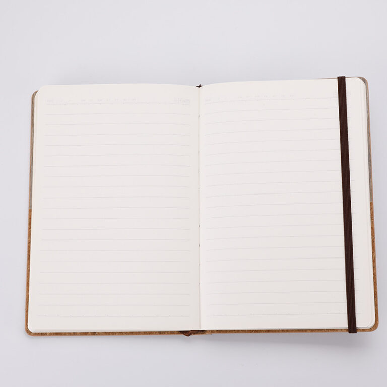 A5 PU lined notebook with band WN1102 - PU leather notebook supplier in ...